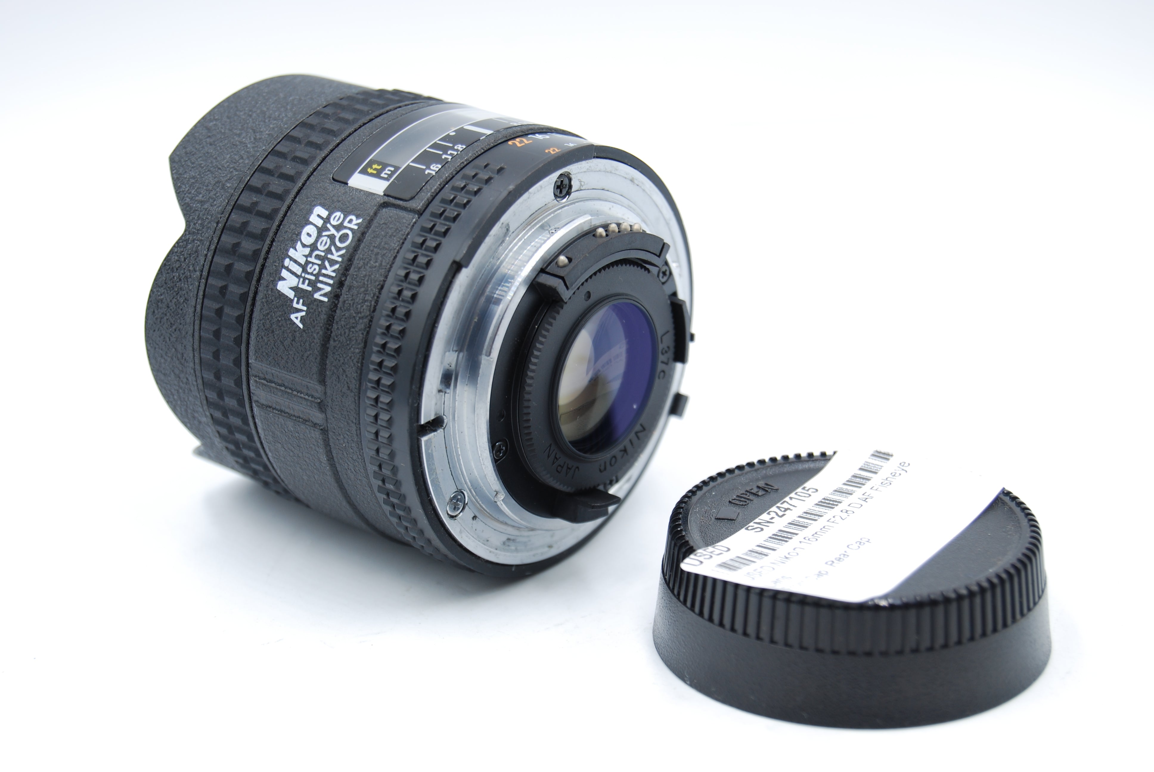 USED Nikon 16mm F2.8 D AF Fisheye Lens