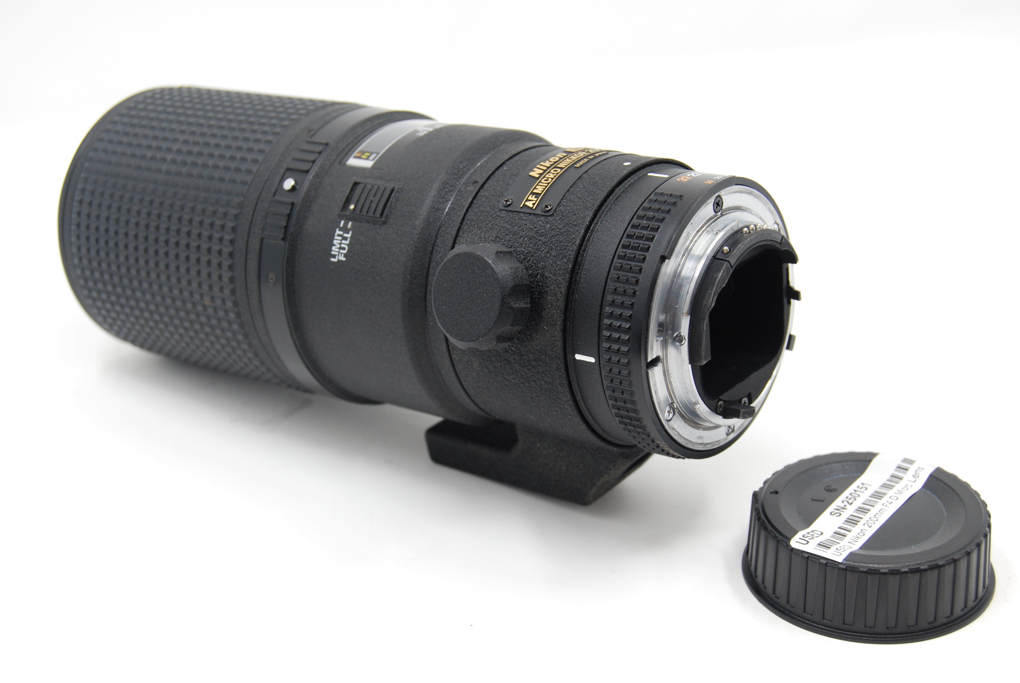 USED Nikon 200mm F4 D Micro Lens