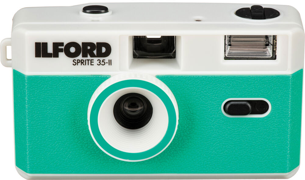 Ilford Sprite 35-II Film Camera (Silver & Green)