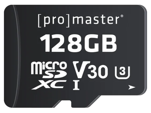 Promaster 87844 Micro SDXC 128GB Advanced UHS-I V30 Memory Card