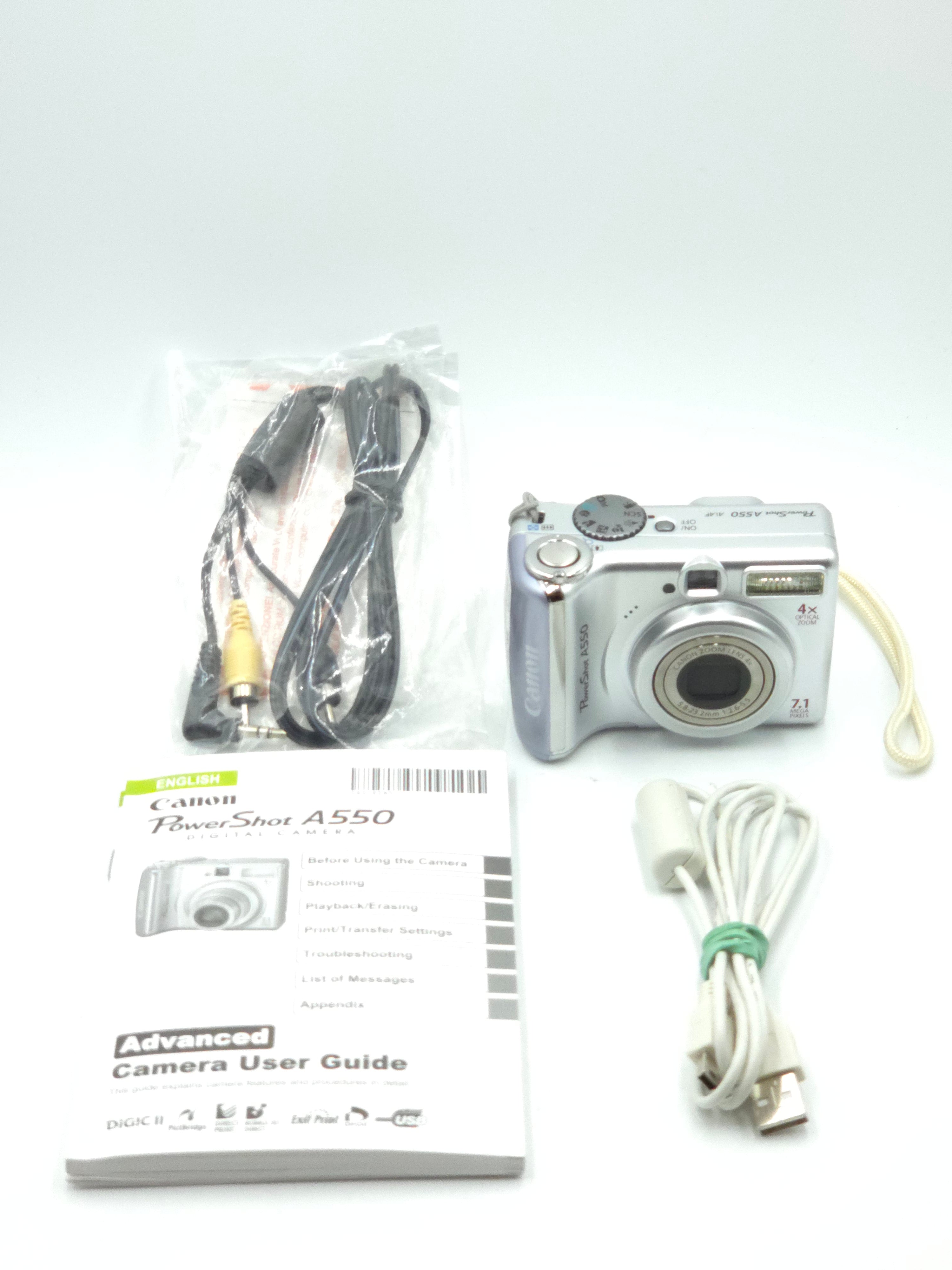 Used Canon PowerShot A550 Digital Point & Shoot Camera